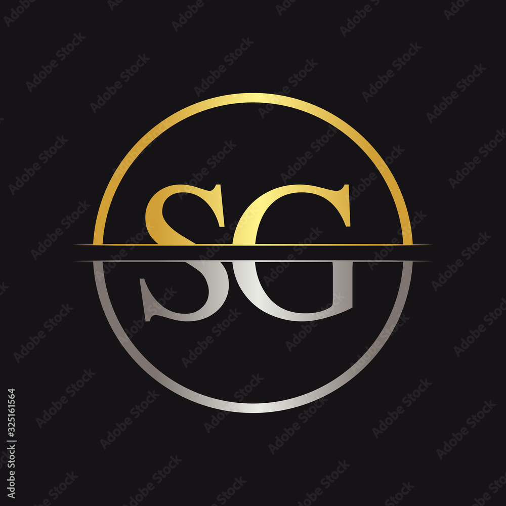 Initial Letter SG Logo Design Vector Template. SG Letter Logo Design ...