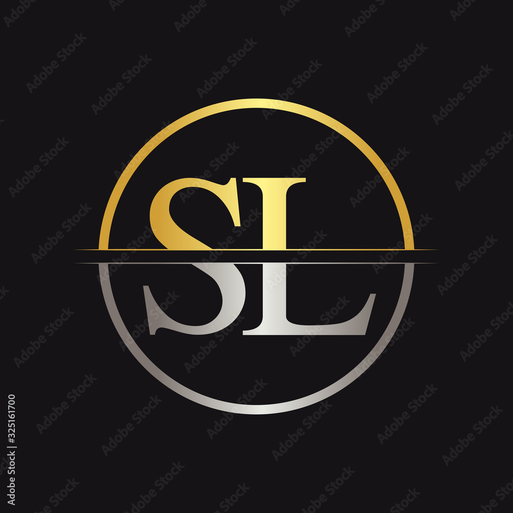 Initial Letter SL Logo Design Vector Template. SL Letter Logo Design ...