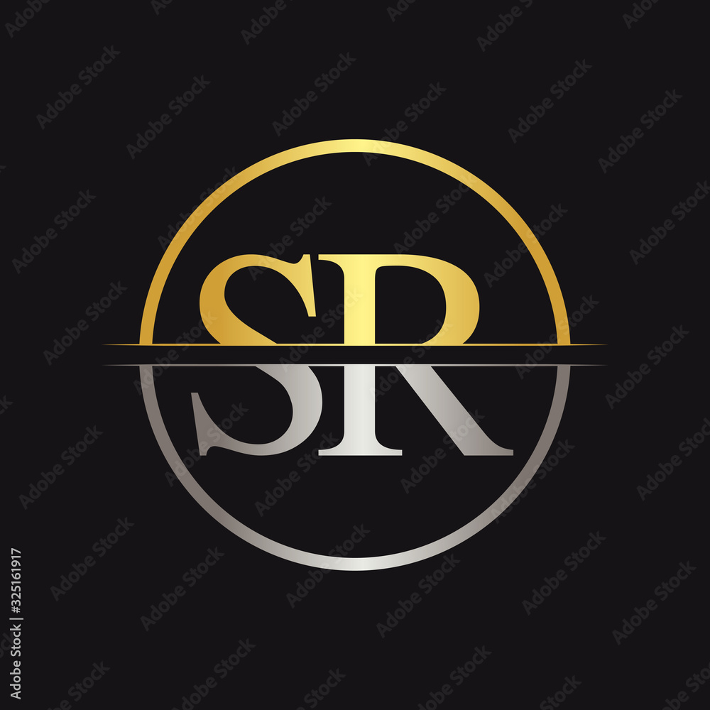 Initial Letter SR Logo Design Vector Template. SR Letter Logo Design ...