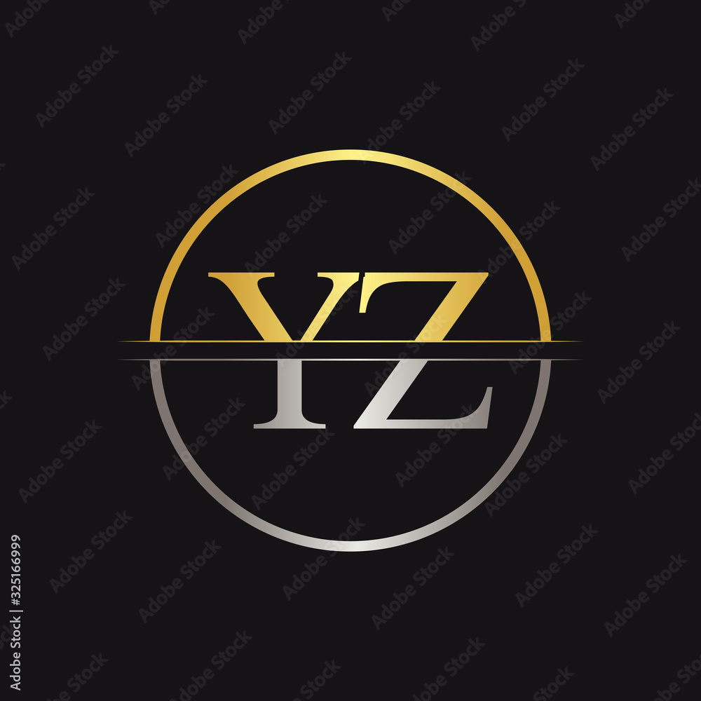 Initial YZ Logo Design Vector Template. Creative Letter YZ Business ...
