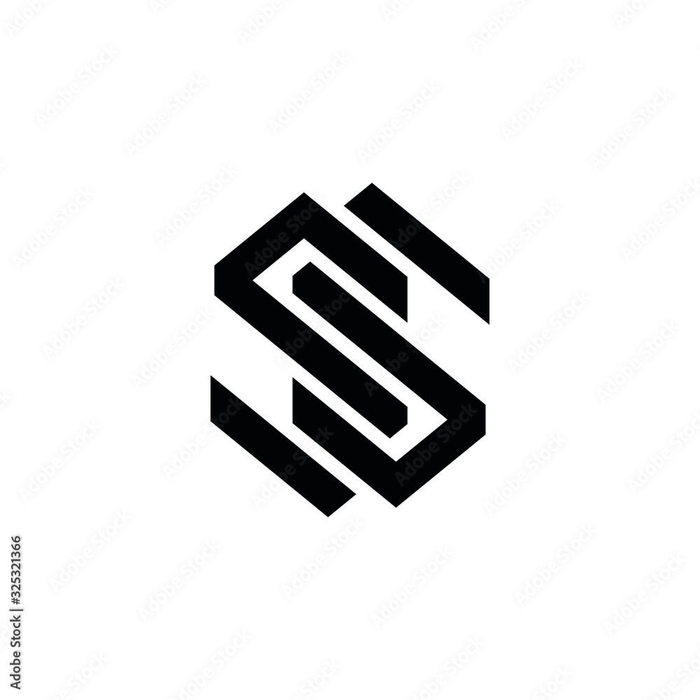 SS S S letter logo design vector Stock Vector | Adobe Stock