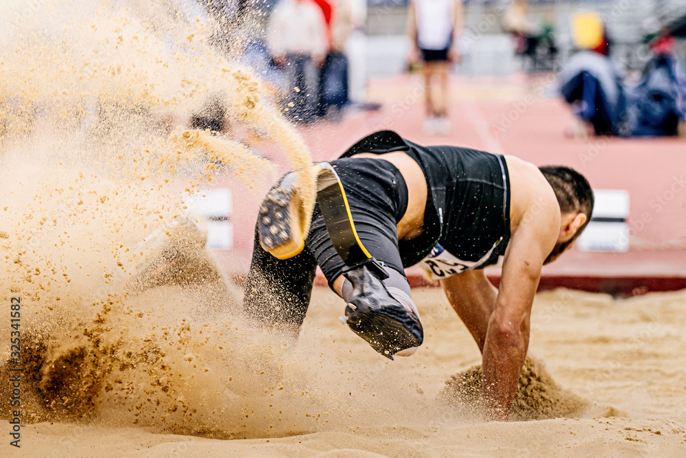long jump in para athletics athlete with disability in prosthetic Stock ...