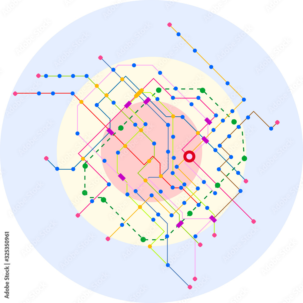 Public transport map, subway plan, fictional vector illustration,free ...
