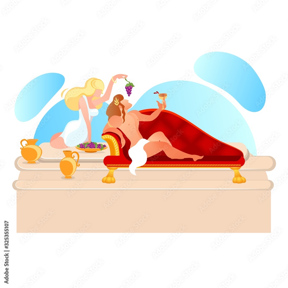 Dionysus God of Wine and Goddess Ariadne in Ancient Greek Mythology ...