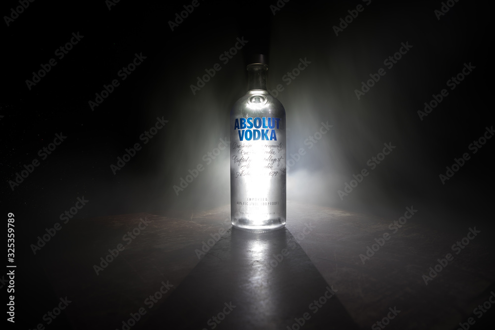 BAKU, AZERBAIJAN - FEB 09, 2020: Absolut Vodka is a brand of vodka ...