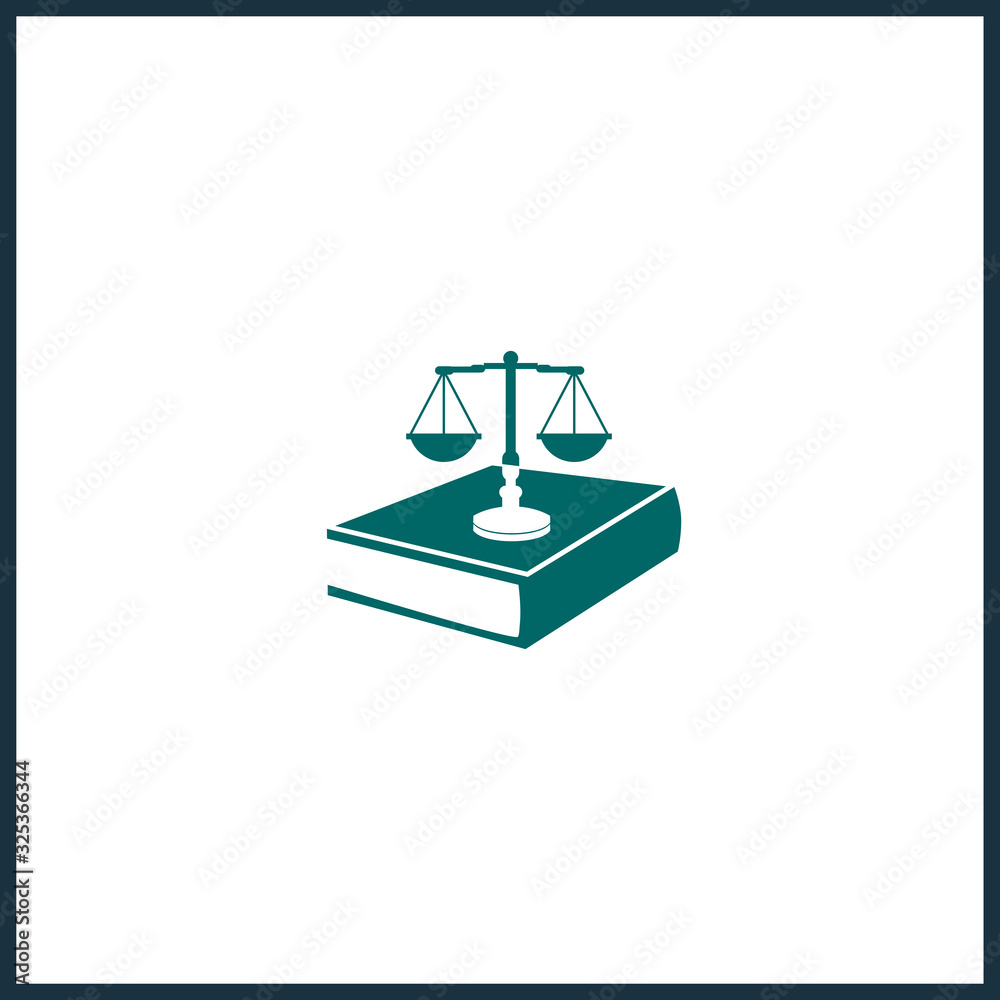 law book icon Stock Vector | Adobe Stock