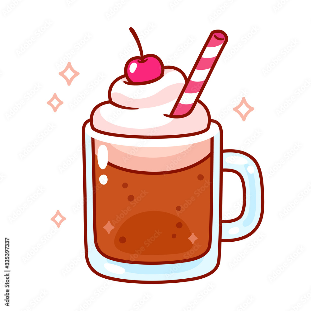 Root beer float Stock Vector | Adobe Stock