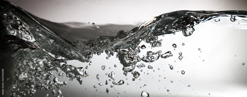 blue water splash and drop for drinking, abstract water pure and ...