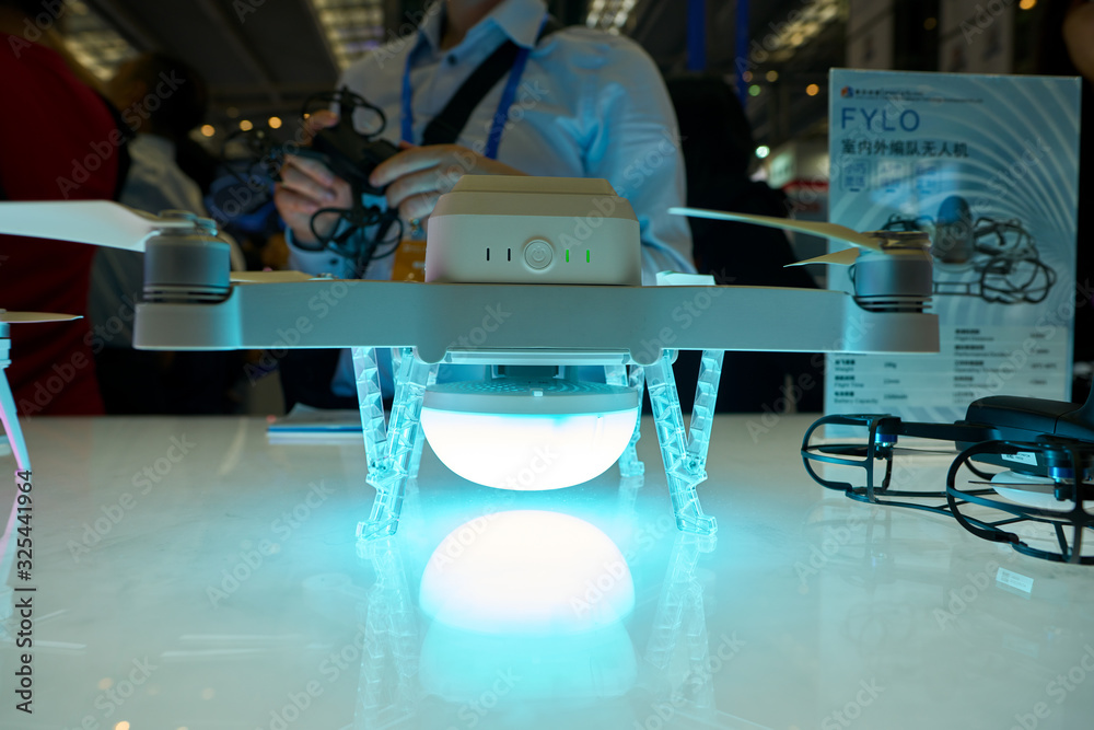SHENZHEN, CHINA - CIRCA NOVEMBER, 2019: unmanned aerial vehicle on ...