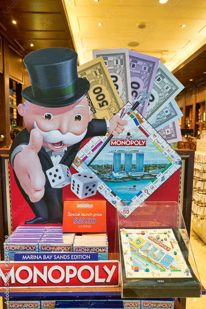SINGAPORE - CIRCA APRIL, 2019: Monopoly Marina Bay Sands Edition on ...