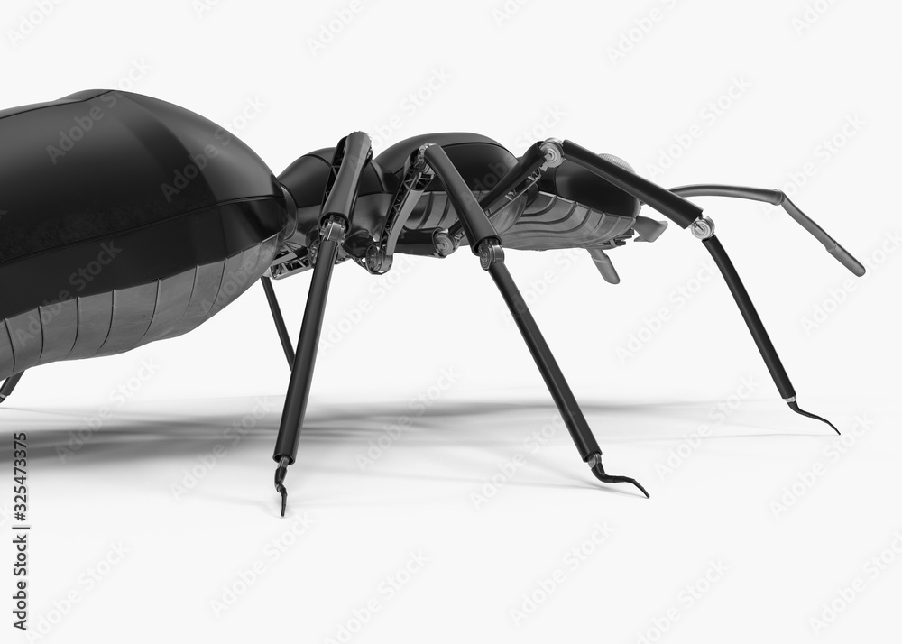 Mechanical ant. 3d Render, vray render+ pbr material Stock Illustration ...