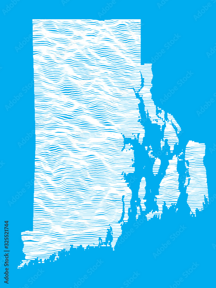 Blue Smooth Topographic Relief Peaks and Valleys Map of US Federal ...