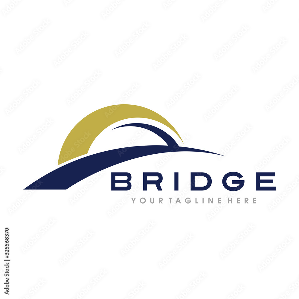 Bridge Logo, Bridge Logo Vector Stock Vector | Adobe Stock