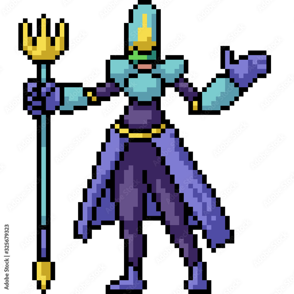 vector pixel art isolated fantasy character Stock Vector | Adobe Stock