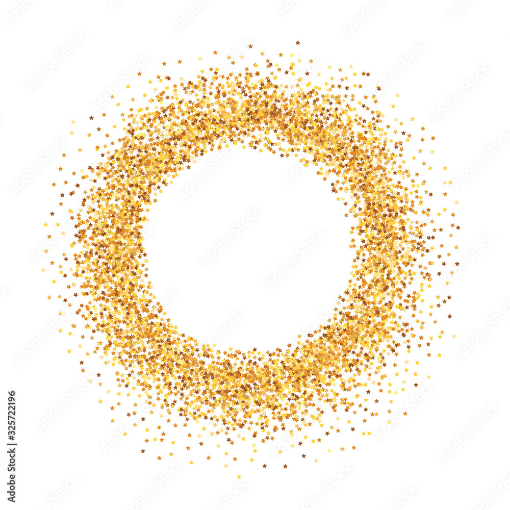 round gold frame on white background Stock Vector | Adobe Stock