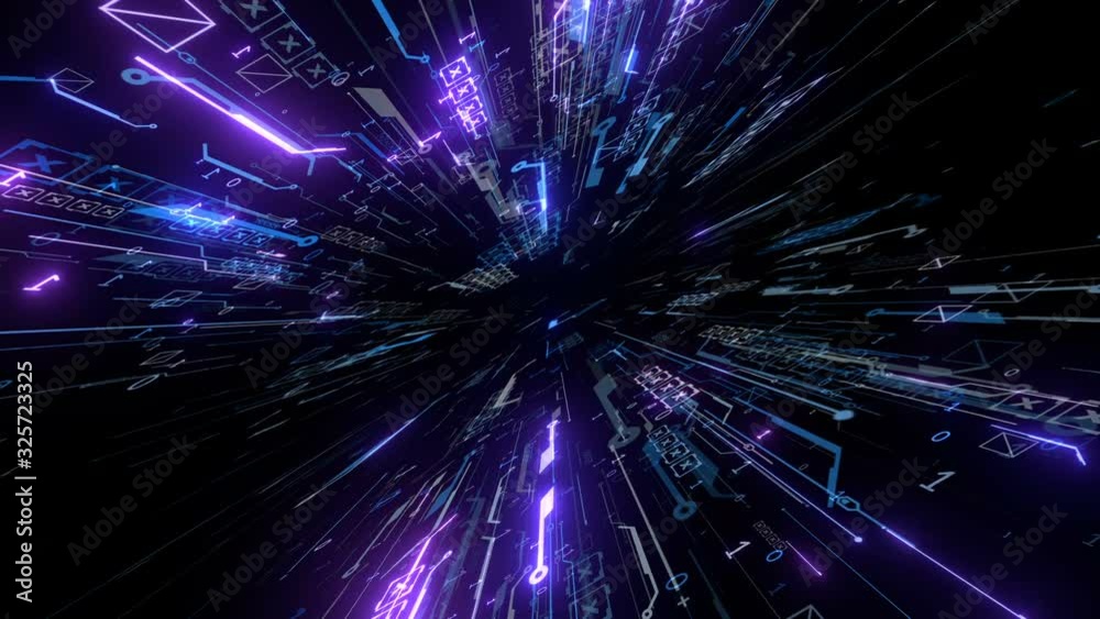 hi-tech logo reveal background animation Stock Video | Adobe Stock