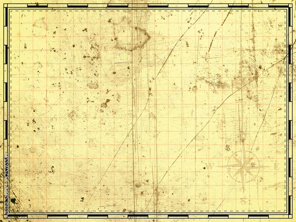 Old blank map background. Blank sky map background. Stock Illustration ...