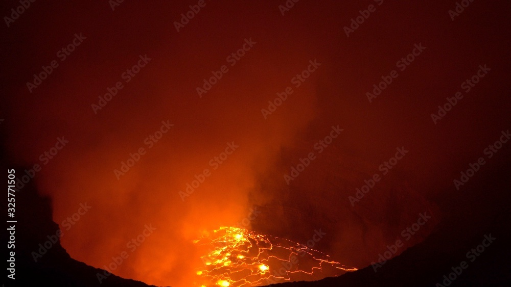 Mount Nyiragongo one of the world's most beautiful and active volcanoes ...