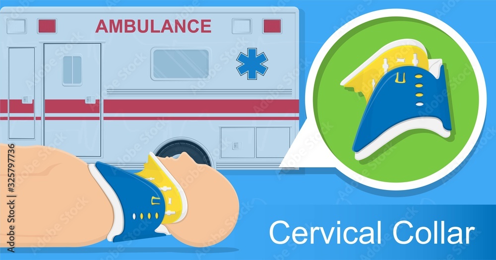 Cervical collar prevent movement backboard prehospital support body ...