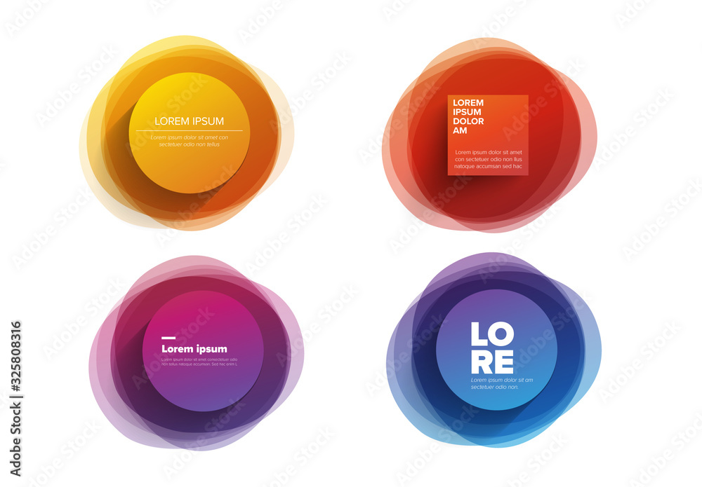 Modern Abstract Graphic Element Collection Layout Stock Template ...