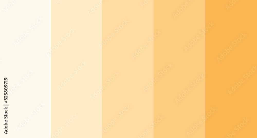 Orange color palette vector illustration Stock Vector | Adobe Stock