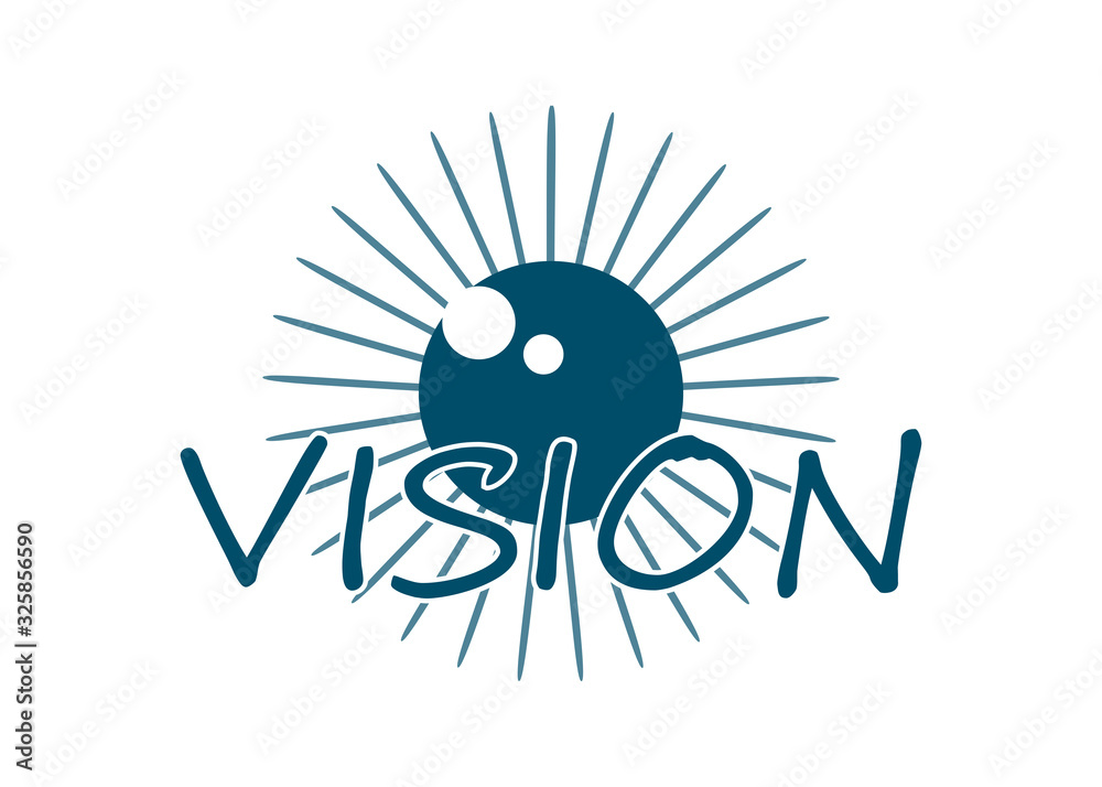 Vision Logo Vector - Isolated On White Background. Modern Eye Logo For ...