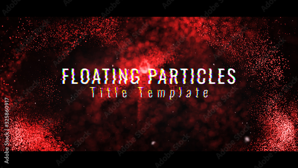 Floating Particles Title Stock Template | Adobe Stock