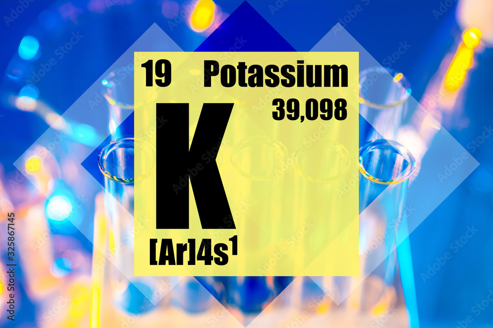 Potassium. Element with atomic number 19. A substance for ...