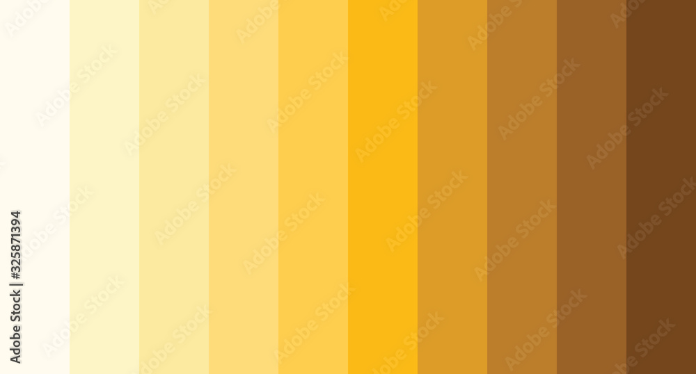 Yellow color palette vector illustration Stock Vector | Adobe Stock
