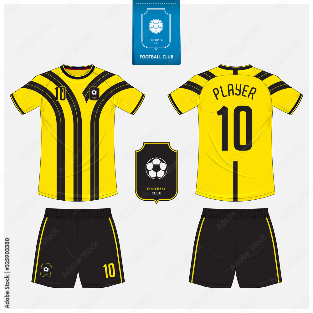 Soccer jersey or football kit mockup template design for sport club ...