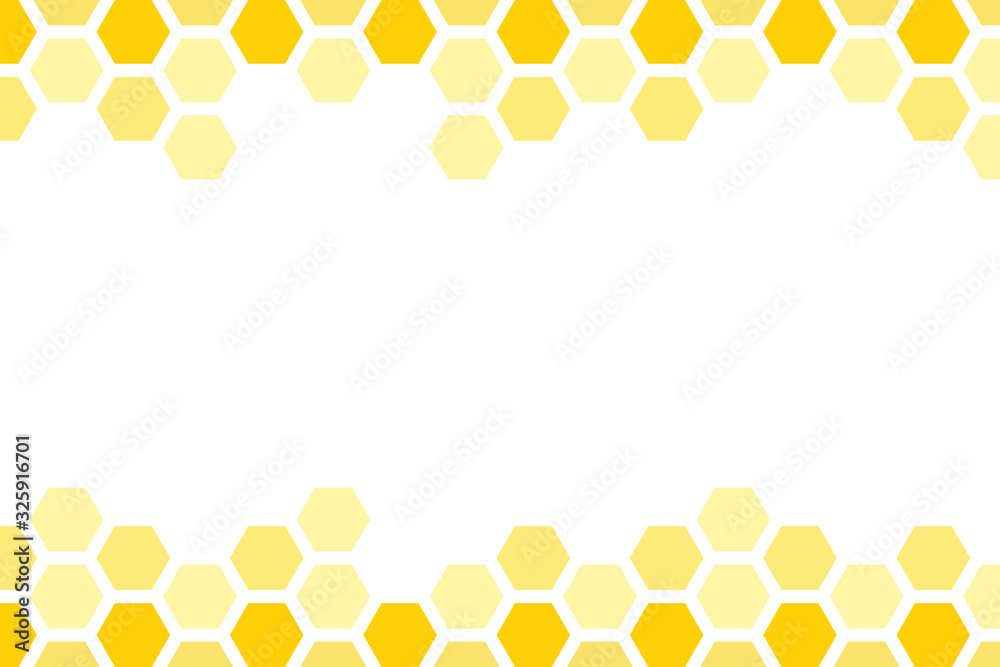 yellow honeycomb background. honeycomb pattern. Hexagon abstract ...