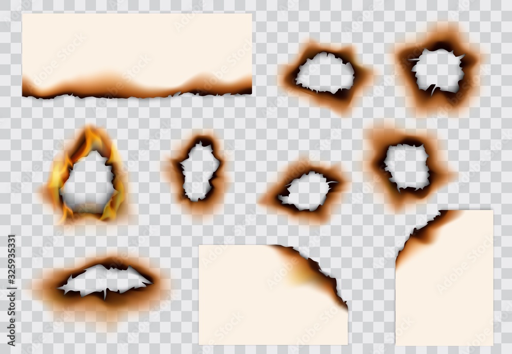 Burnt Paper Background Vector