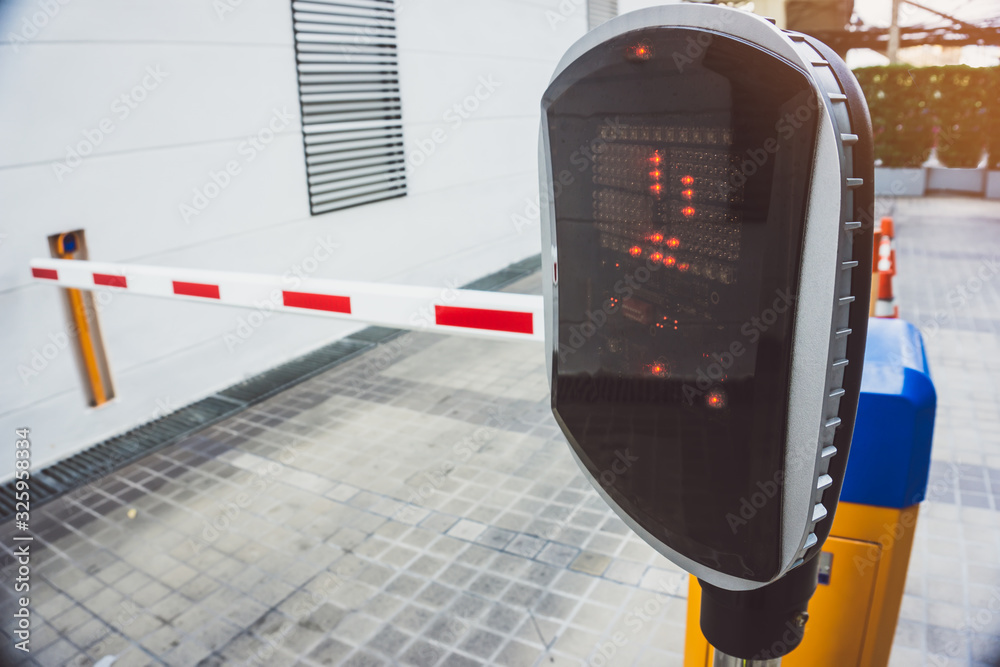 Card reader scanner for car entry and exit parking access control ...