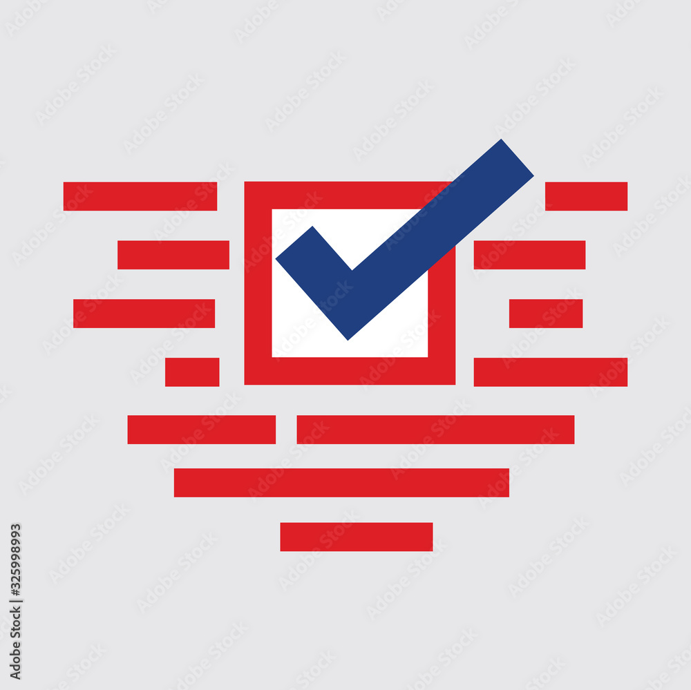 United Stated Of America Presidential Election Vote Design Typography ...