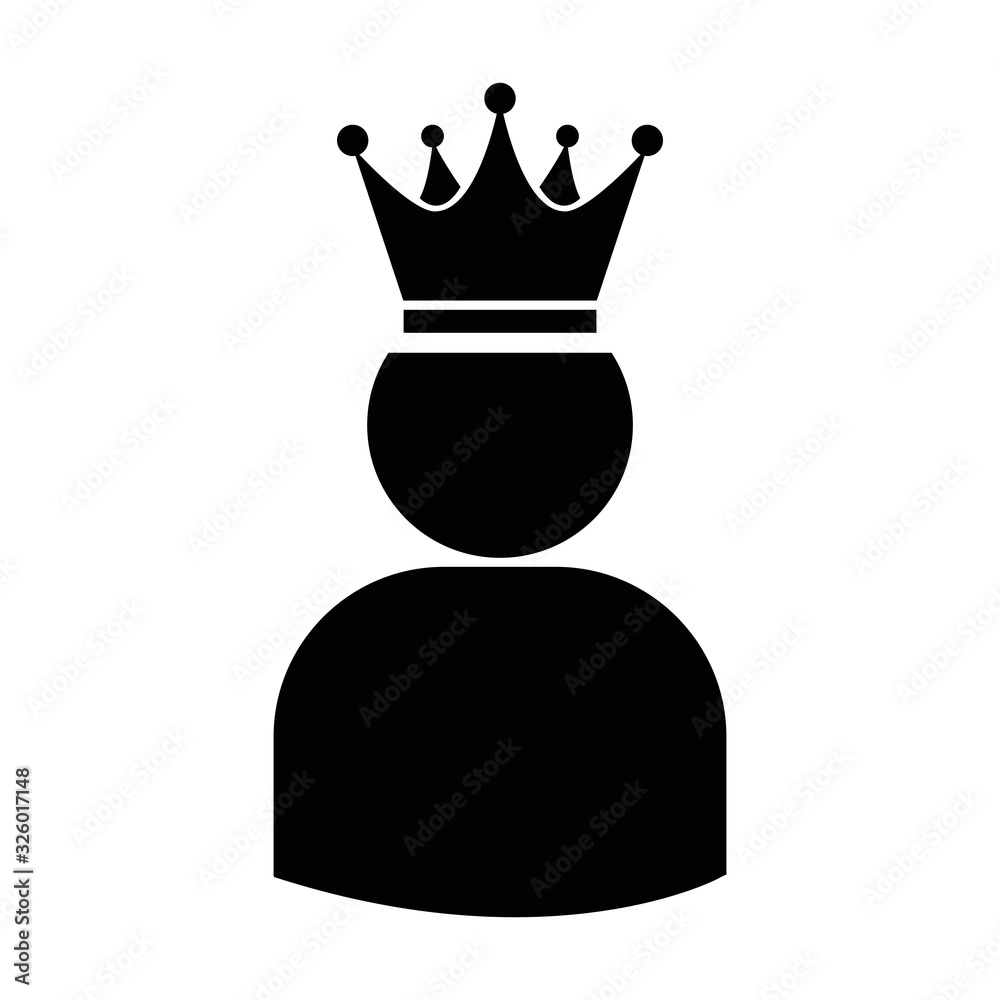 King User vector Icon. Admin illustration sign. Administrator symbol ...