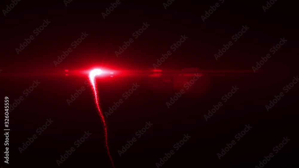 Light Streak Particle With Lens Flare Fx Loop/ 4k animation of an ...