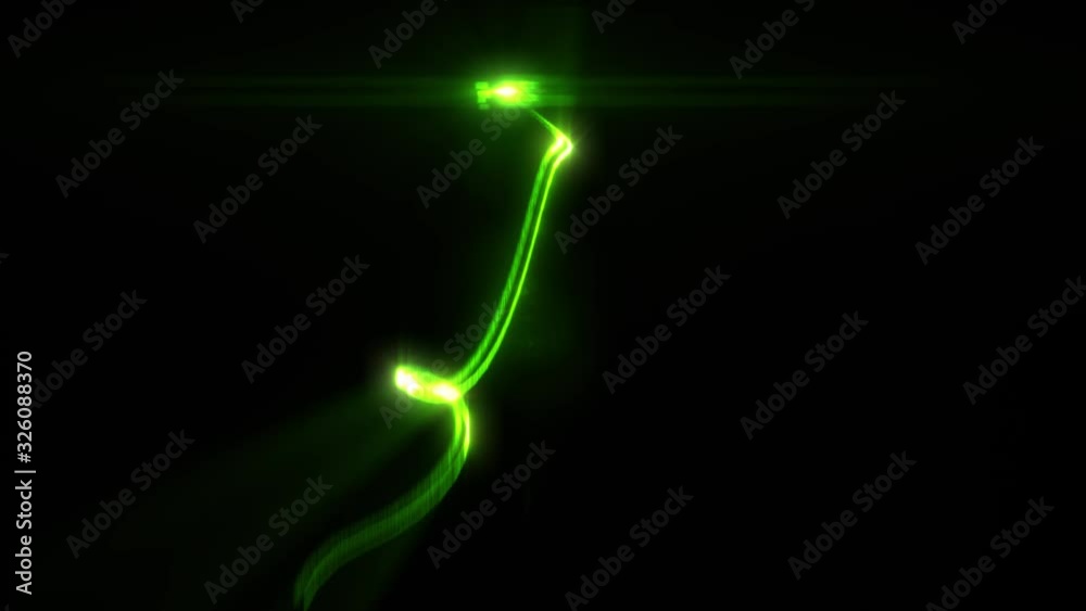 Light Streak Particle With Lens Flare Fx Loop/ 4k animation of an ...