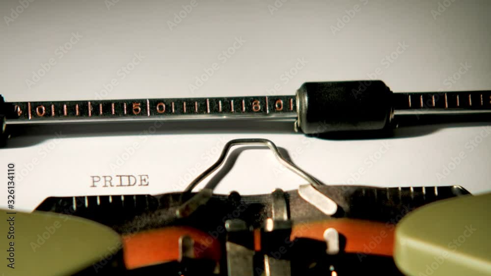 PRIDE typewriter 4K Visual Resource high res graphic resource explainer ...