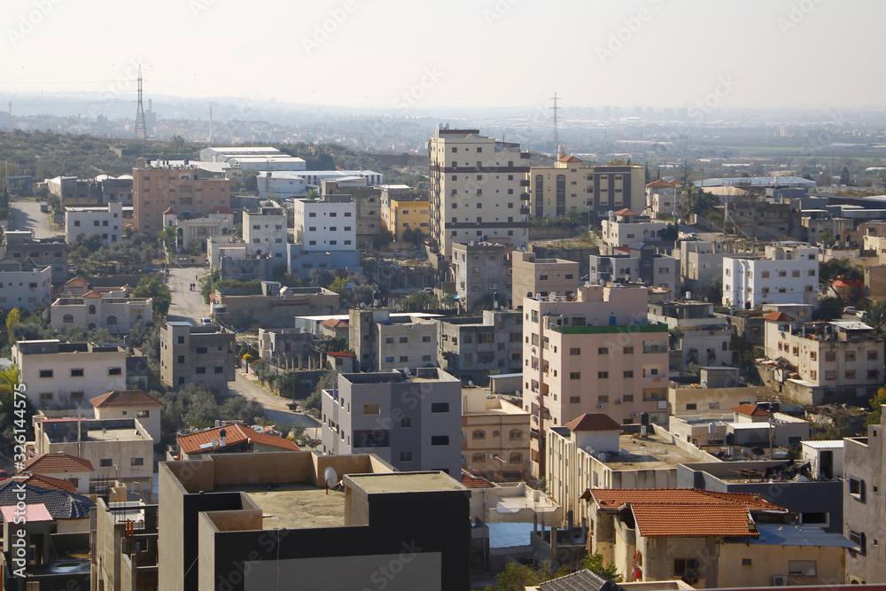 Palestinian city, Qalqilya, West Bank, PALESTINIAN TERRITORIES ...