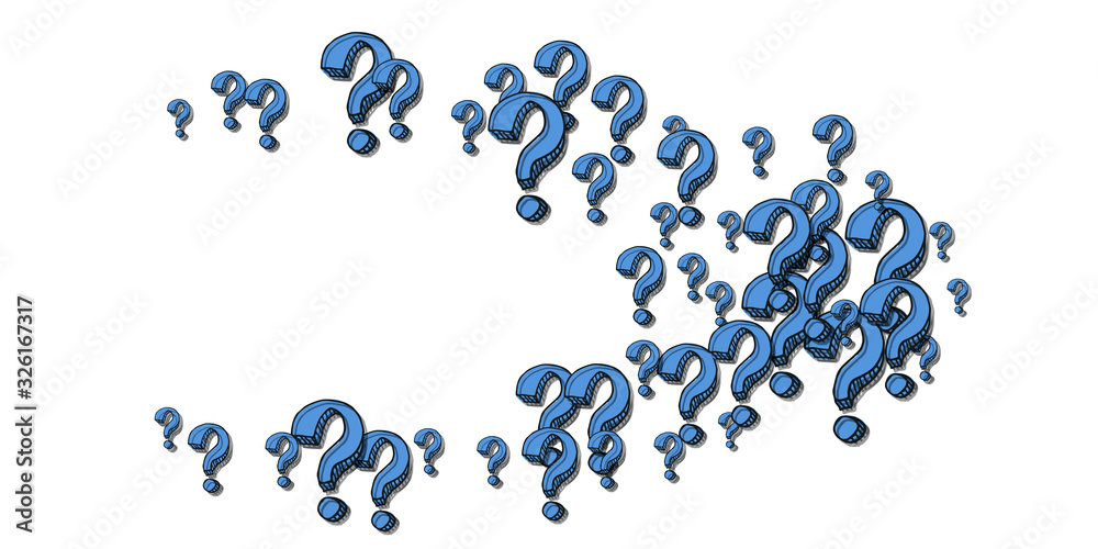 Horizontal pattern of question marks Stock Vector | Adobe Stock