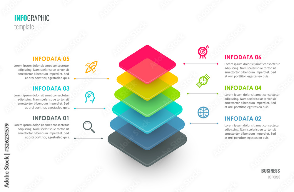 Vector infographic template Stock Vector | Adobe Stock