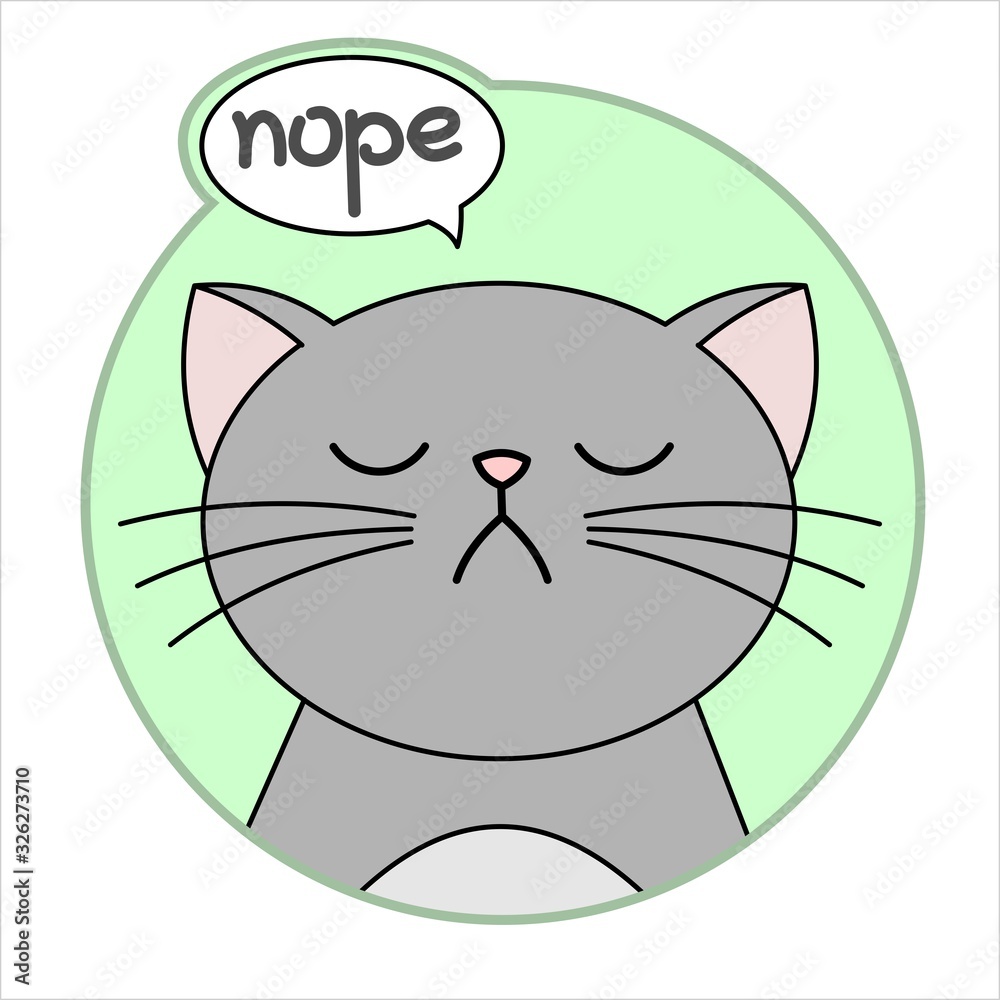 Angry Cat Nope