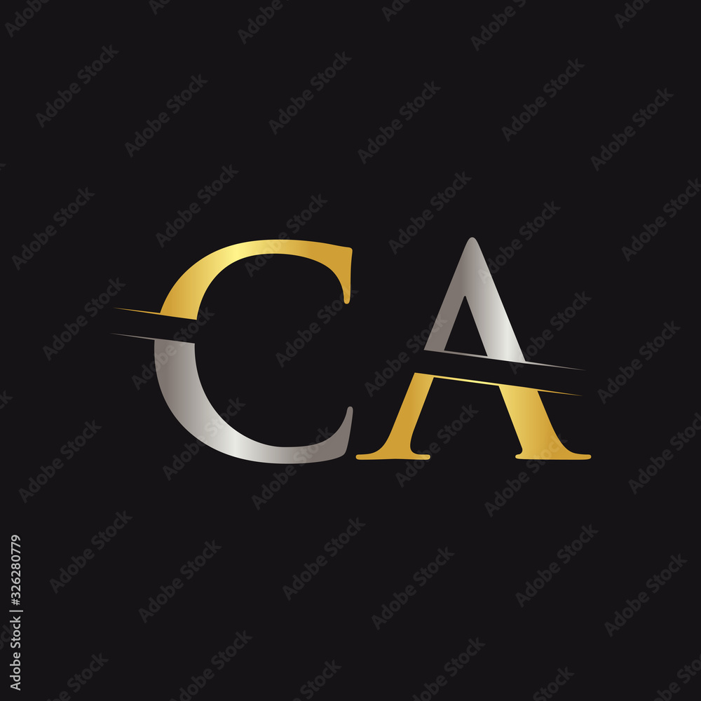 Initial CA Letter Logo With Creative Modern Business Typography Vector ...
