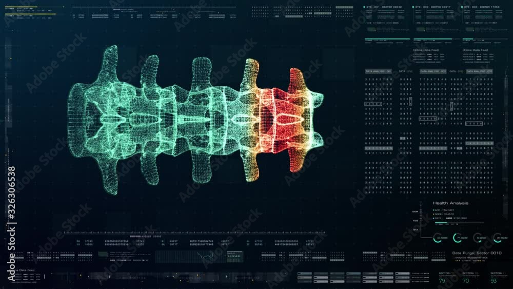 Advance head up display virtual biomedical holographic human body scan ...