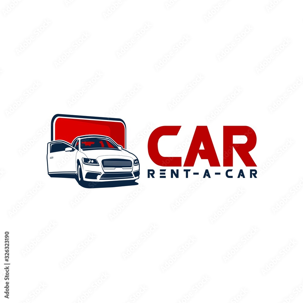 rent a car logo design vector Stock Vector | Adobe Stock