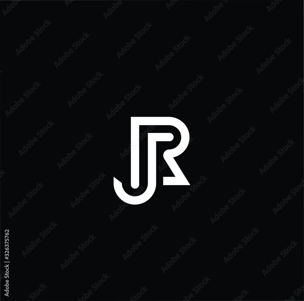 Professional Innovative Initial JR RJ logo. Letter JR RJ Minimal ...