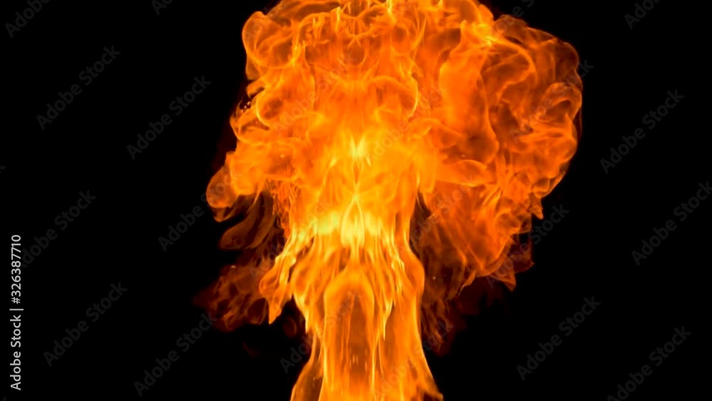 Close Up fire explosions and blasts. Explosion Spark and Particles ...