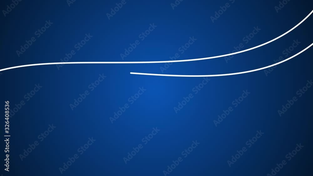 blue background and lines technology motion- vector animation ...