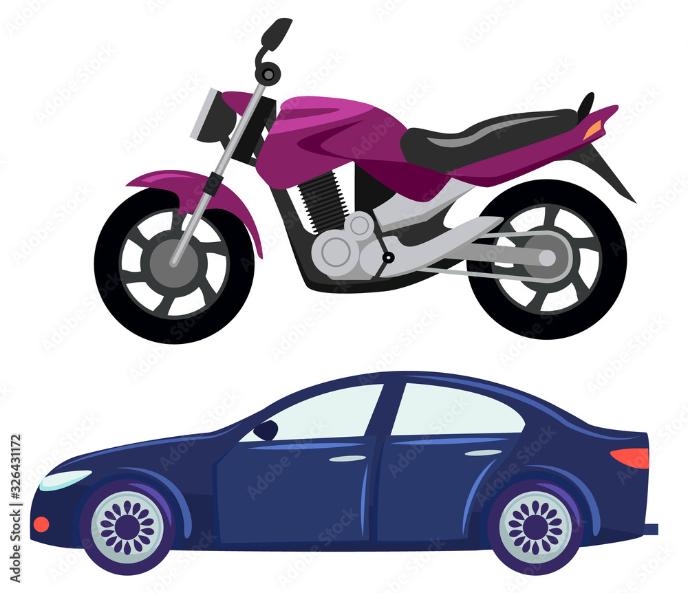Sport car vector isolated transportation. Vehicle transport of cool ...
