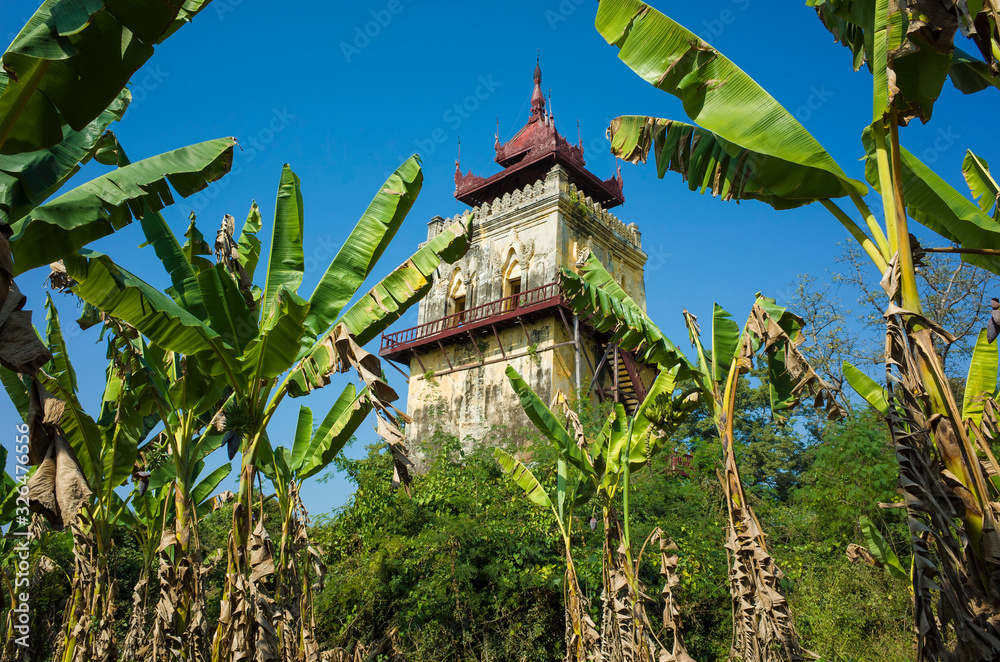 Nan Myint Watch Tower, is the only surviving structure of King Bagyidaw ...